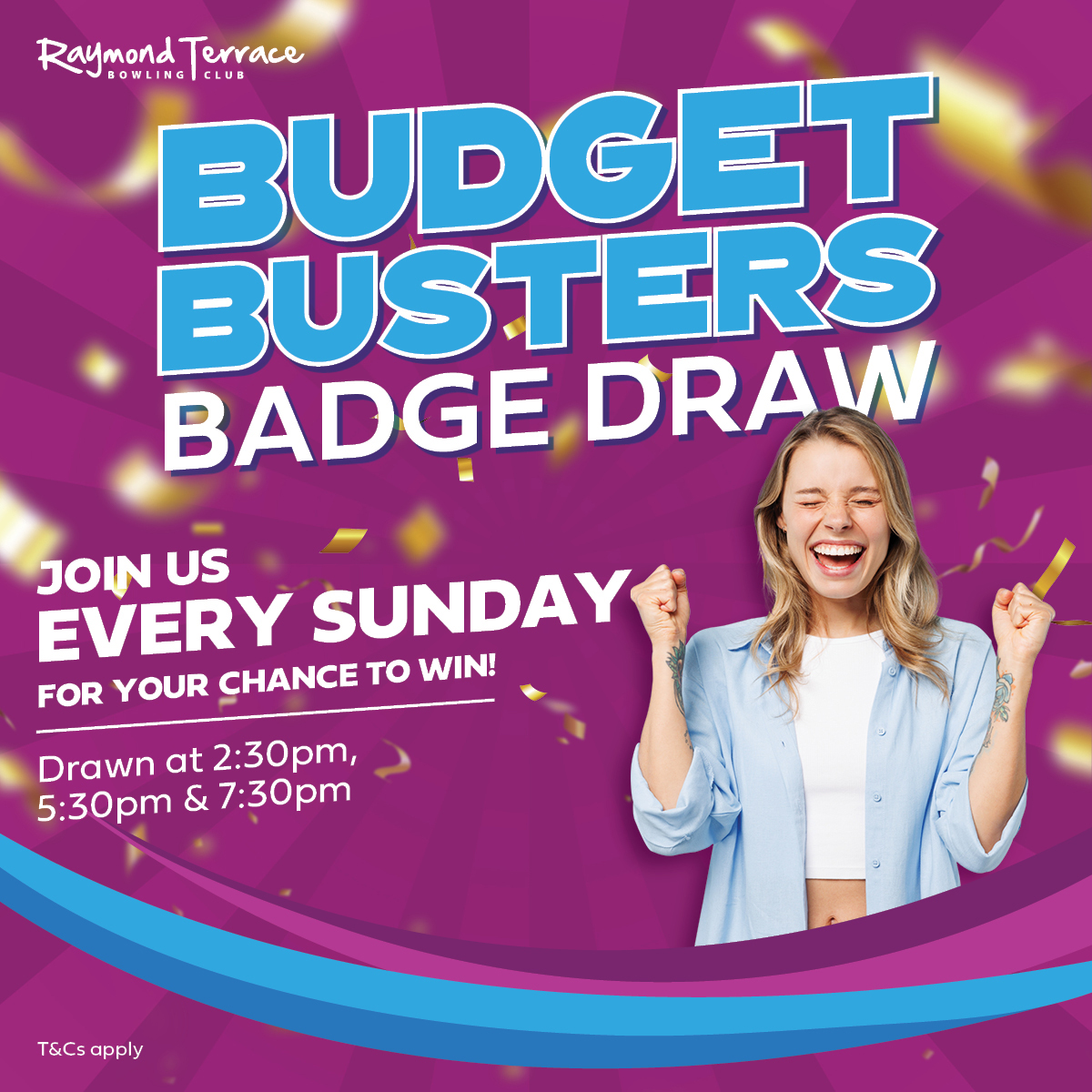 Budget Busters Badge Draw - Raymond Terrace Bowling Club